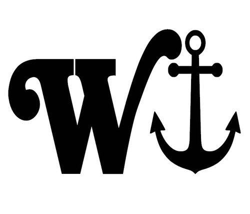 W + Anchor (Wanker) Decal | Check Custom Design