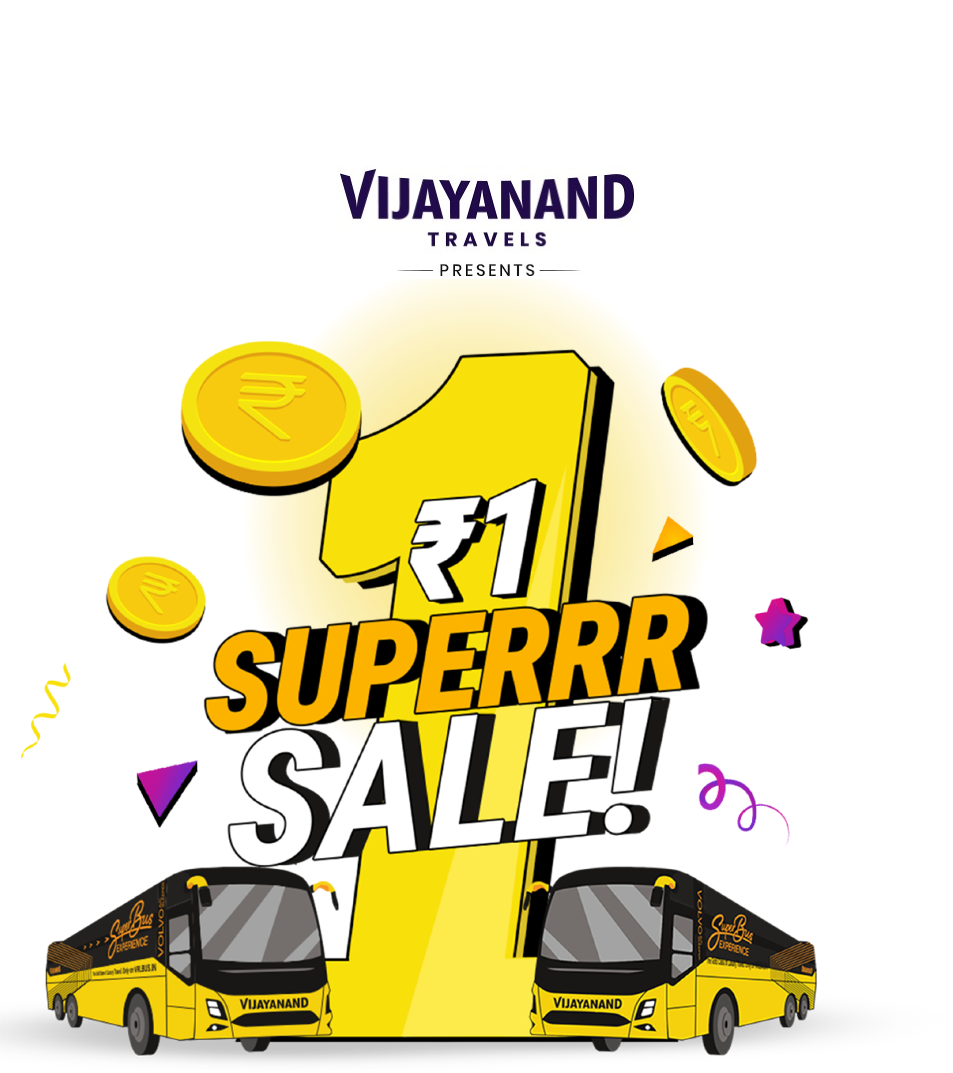 VIJAYANAND TRAVELS 1RS SUPER SALE