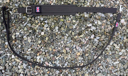 Brown 3" Wide tapered collar and lead set | Strongstuff Dog Gear