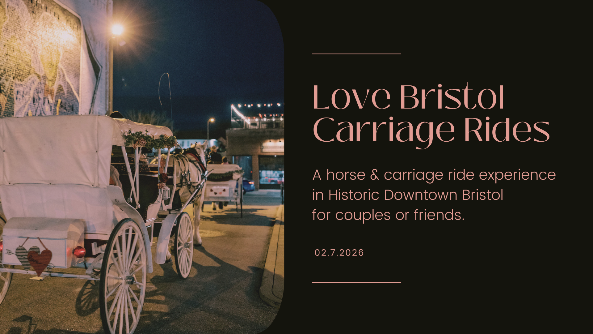 2ND NIGHT Love Bristol: Horse-Drawn Carriage Rides on Iconic State ...