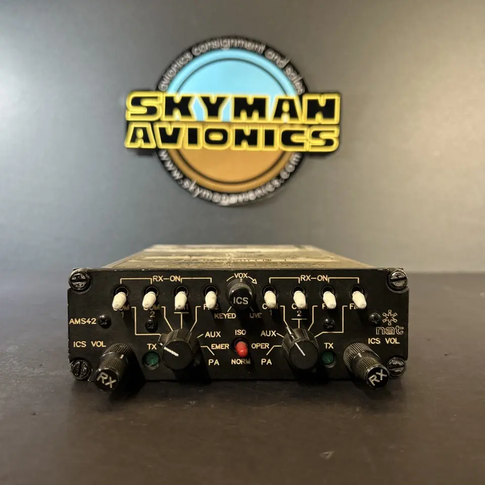 NAT AMS 42 Audio Panel | Skyman Avionics