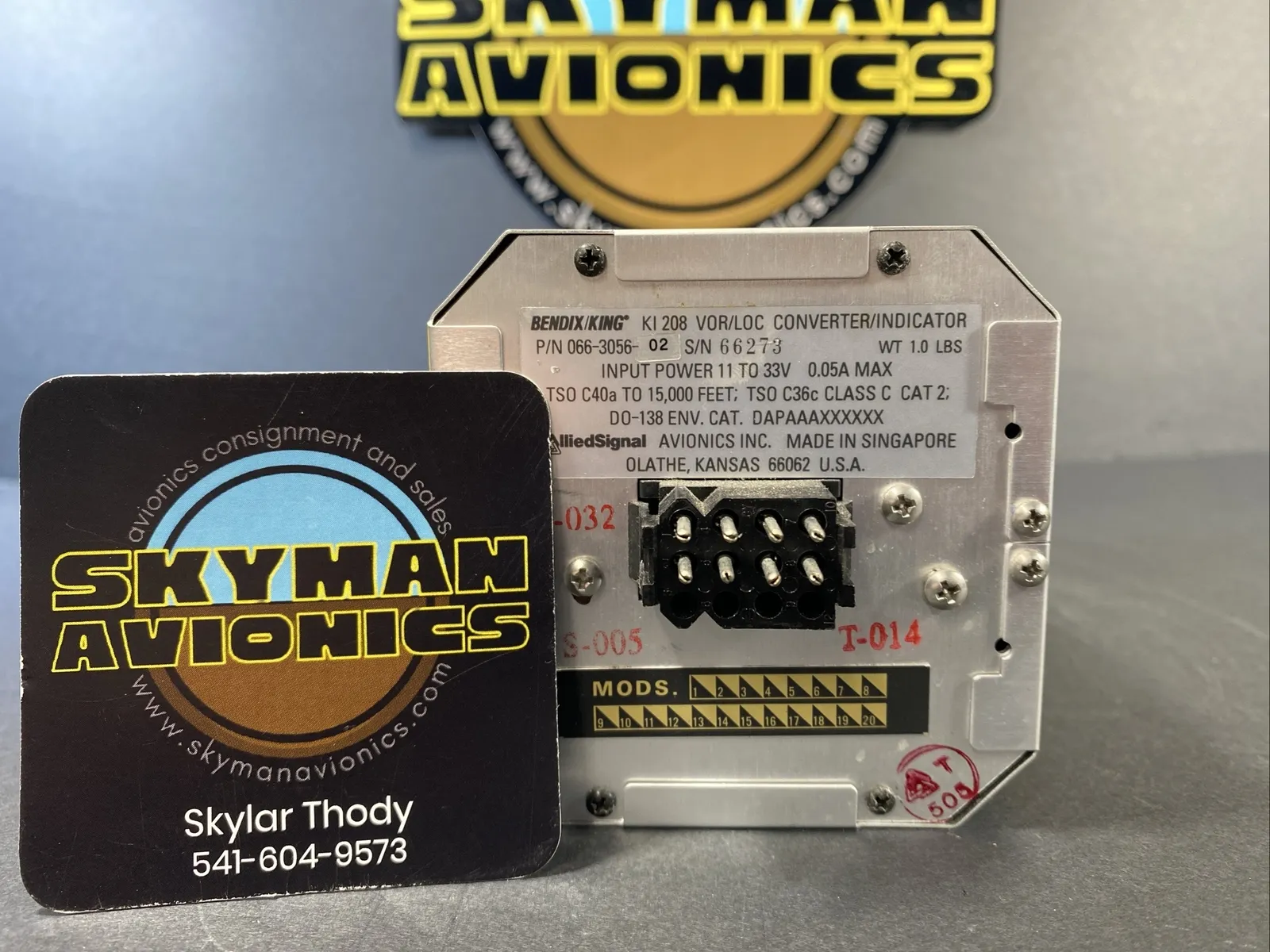 Bendix King KI 208 VOR/LOC Converter/Indicator | Skyman Avionics