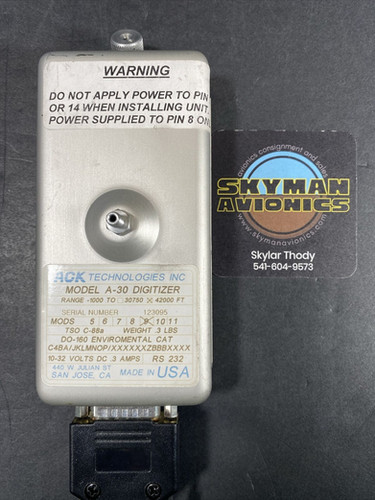 ACK A-30 Digitizer W/ Mod 9 | Skyman Avionics