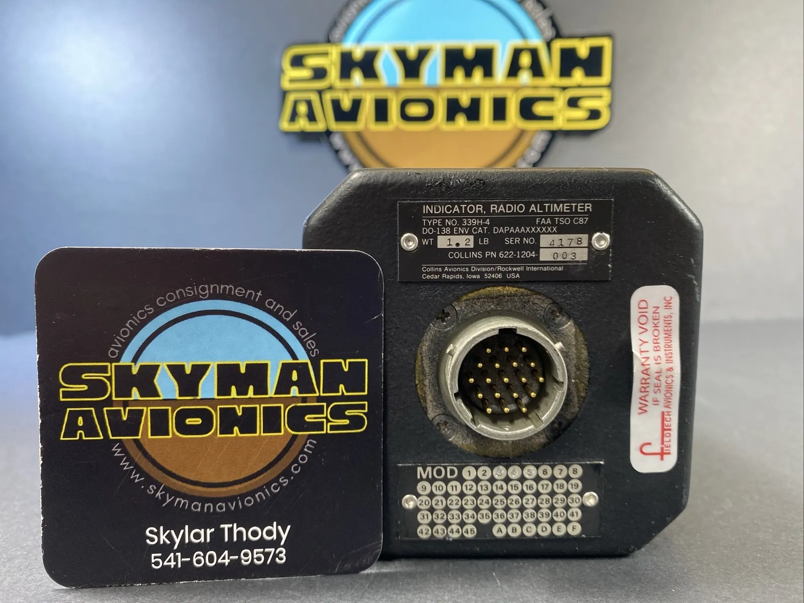 Collins Radio Altimeter Indicator 339H-4 | Skyman Avionics