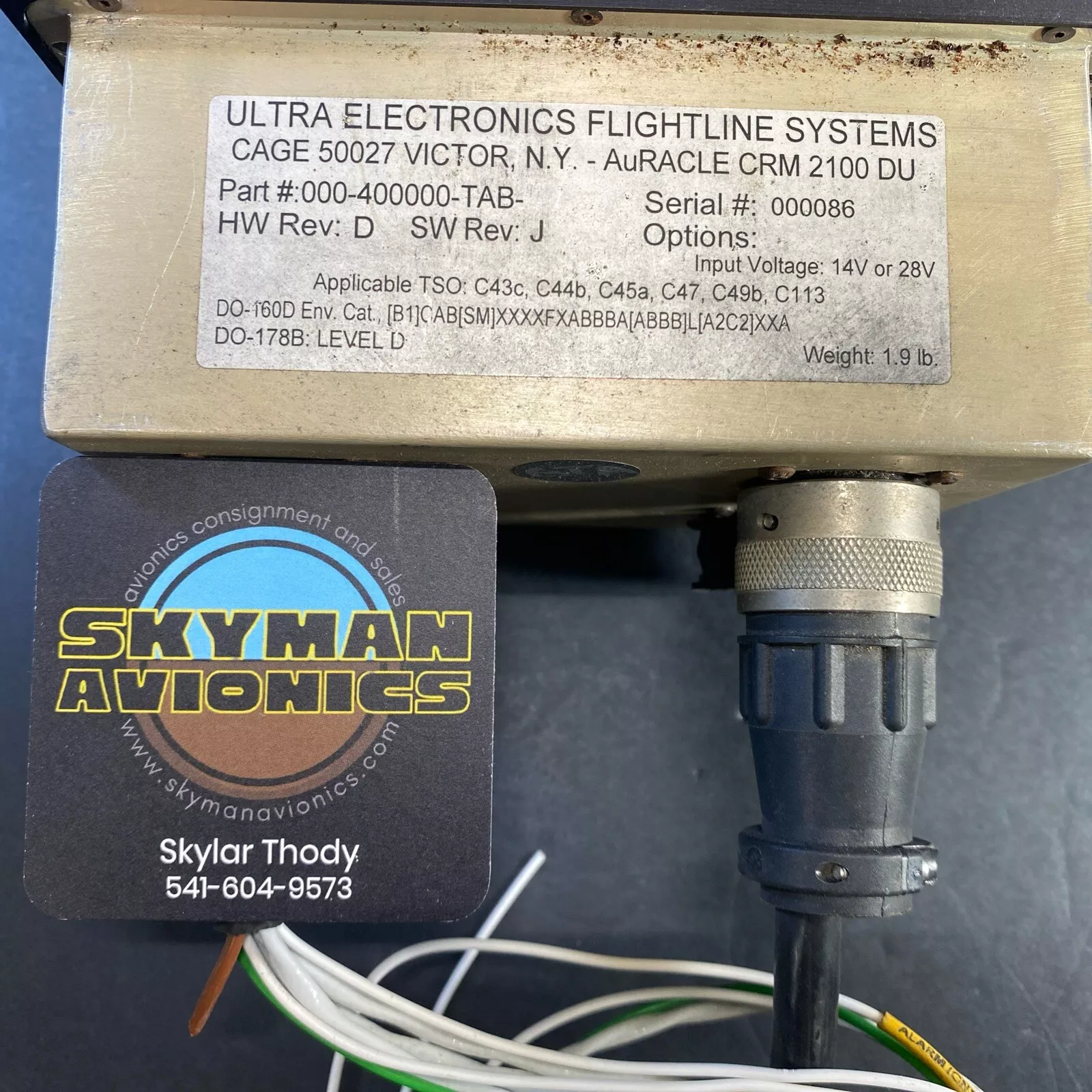 Auracle CRM2100 Engine Monitor System | Skyman Avionics