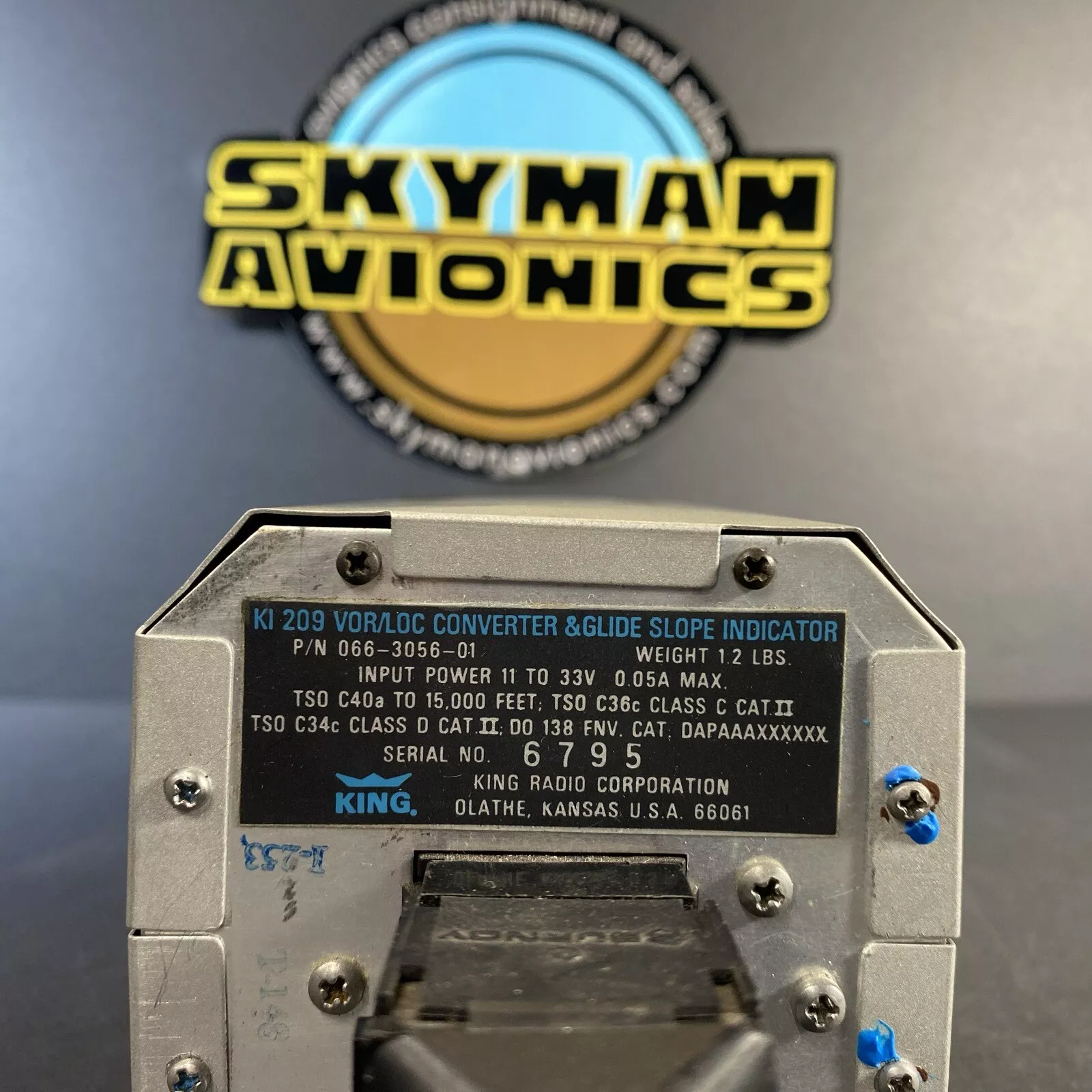 King KI 209 VOR/LOC/GS Indicator | Skyman Avionics