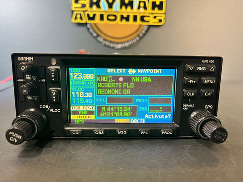 Garmin GNS 430W GPS/NAV/COM W/ Terrain - 28V | Skyman Avionics