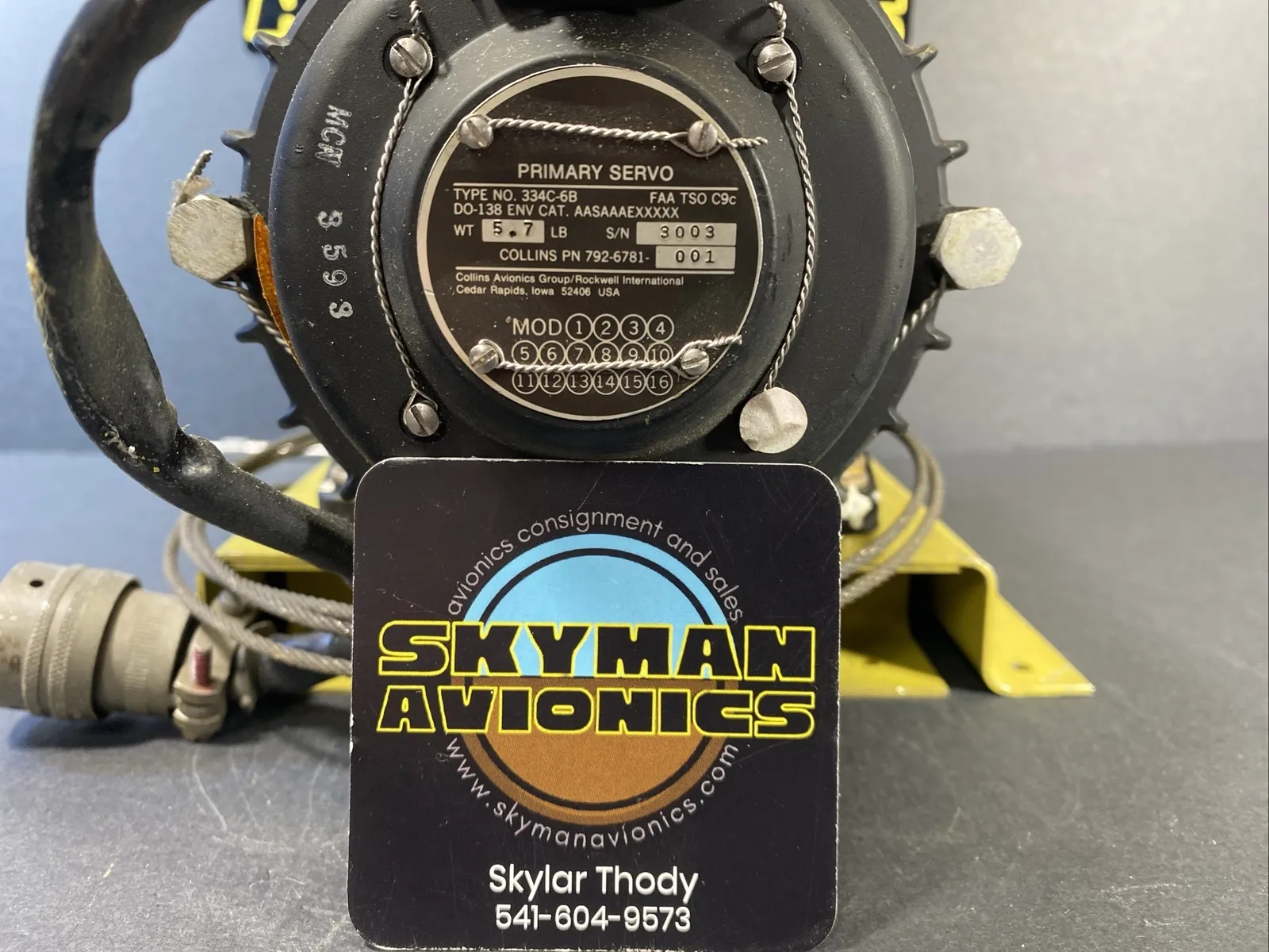 Collins Primary Autopilot Servo 334C-6B | Skyman Avionics