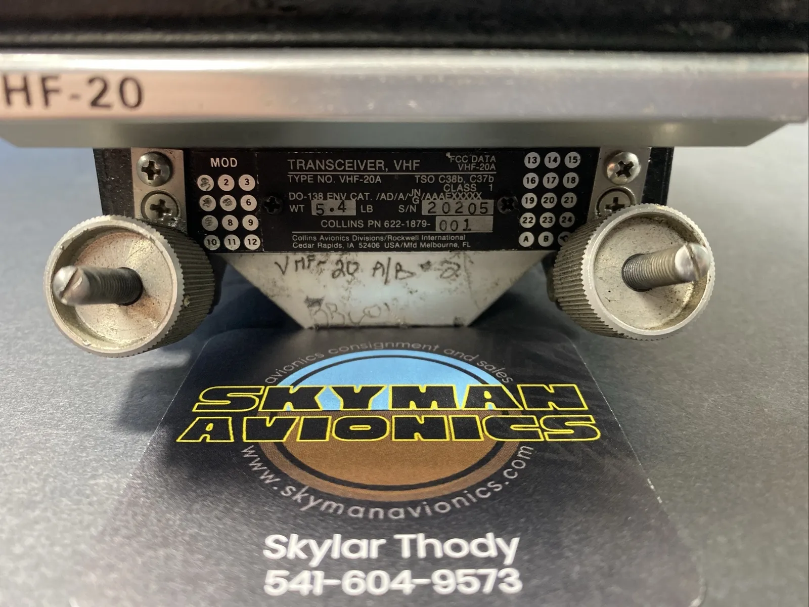 Collins VHF-20A Transceiver | Skyman Avionics