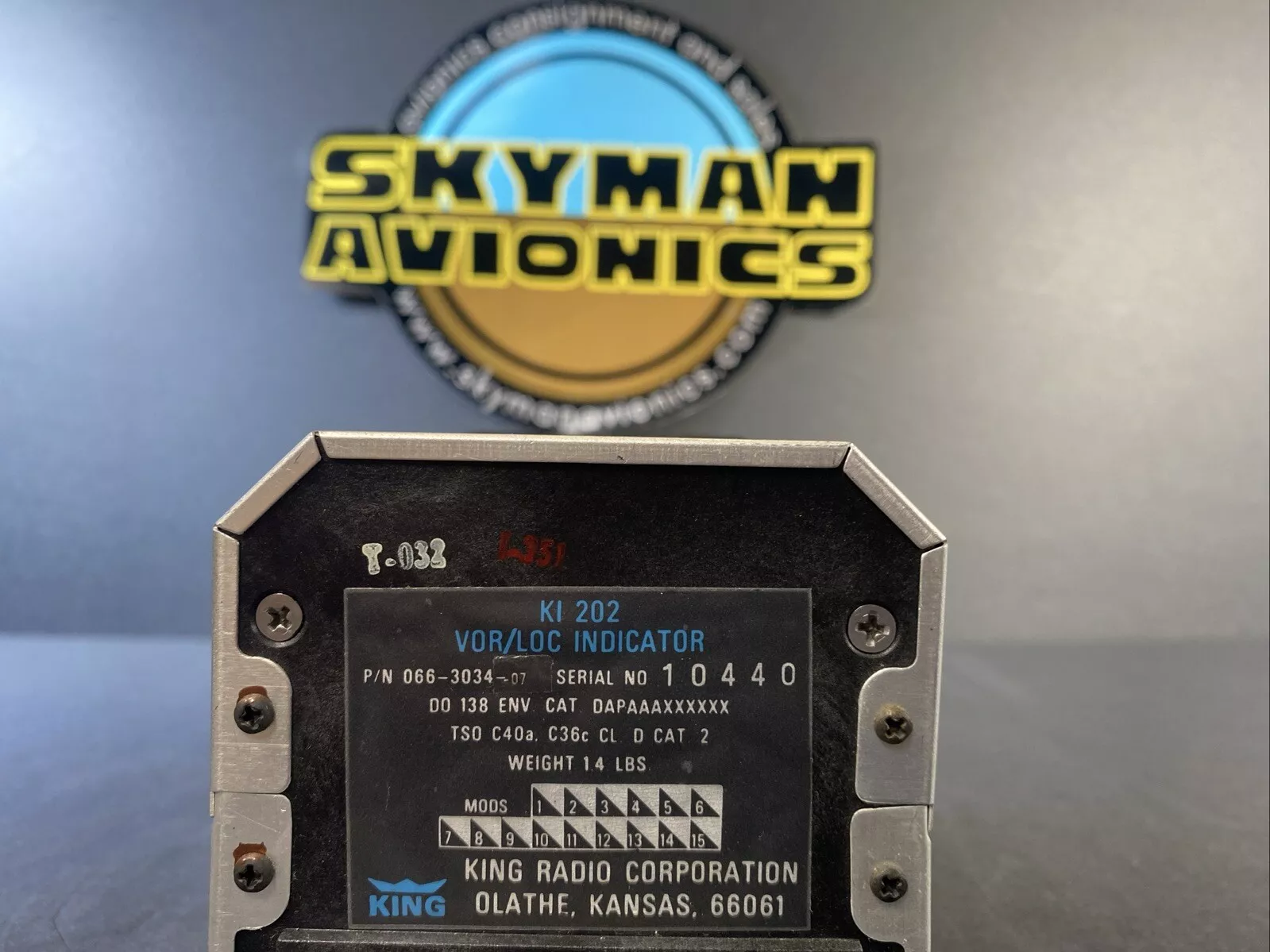 King KI 202 VOR/LOC Indicator | Skyman Avionics