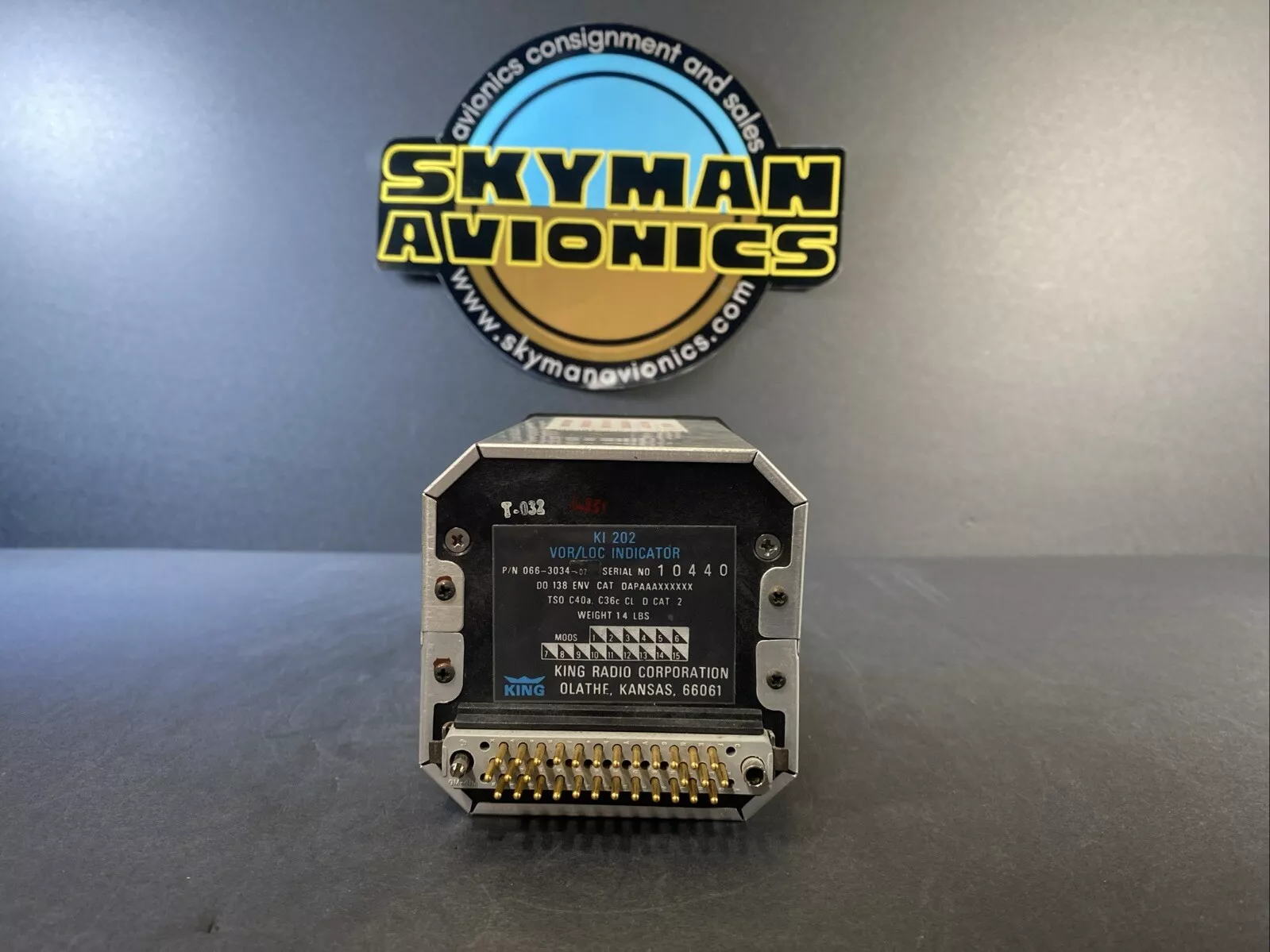 King KI 202 VOR/LOC Indicator | Skyman Avionics