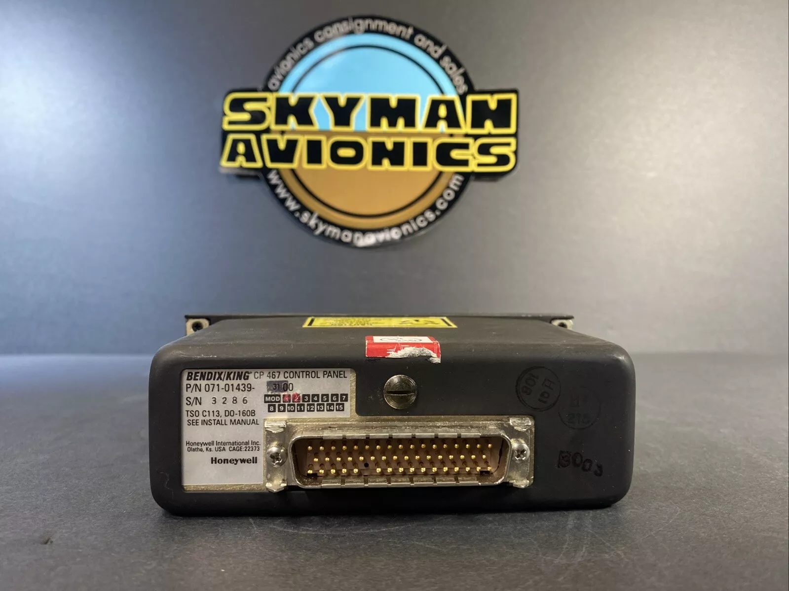 Bendix King CP 467 Control Panel W/ 8130-3 | Skyman Avionics