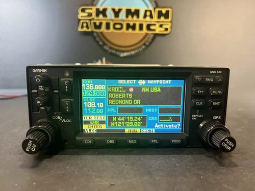 Garmin GNS 430W GPS/NAV/COM - 14/28V | Skyman Avionics