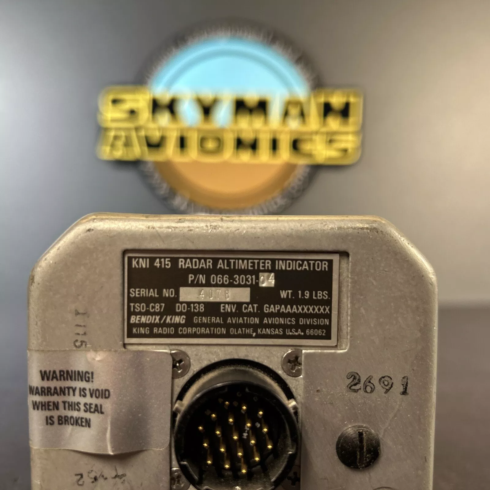 Bendix King KNI 415 Radar Altimeter Indicator | Skyman Avionics