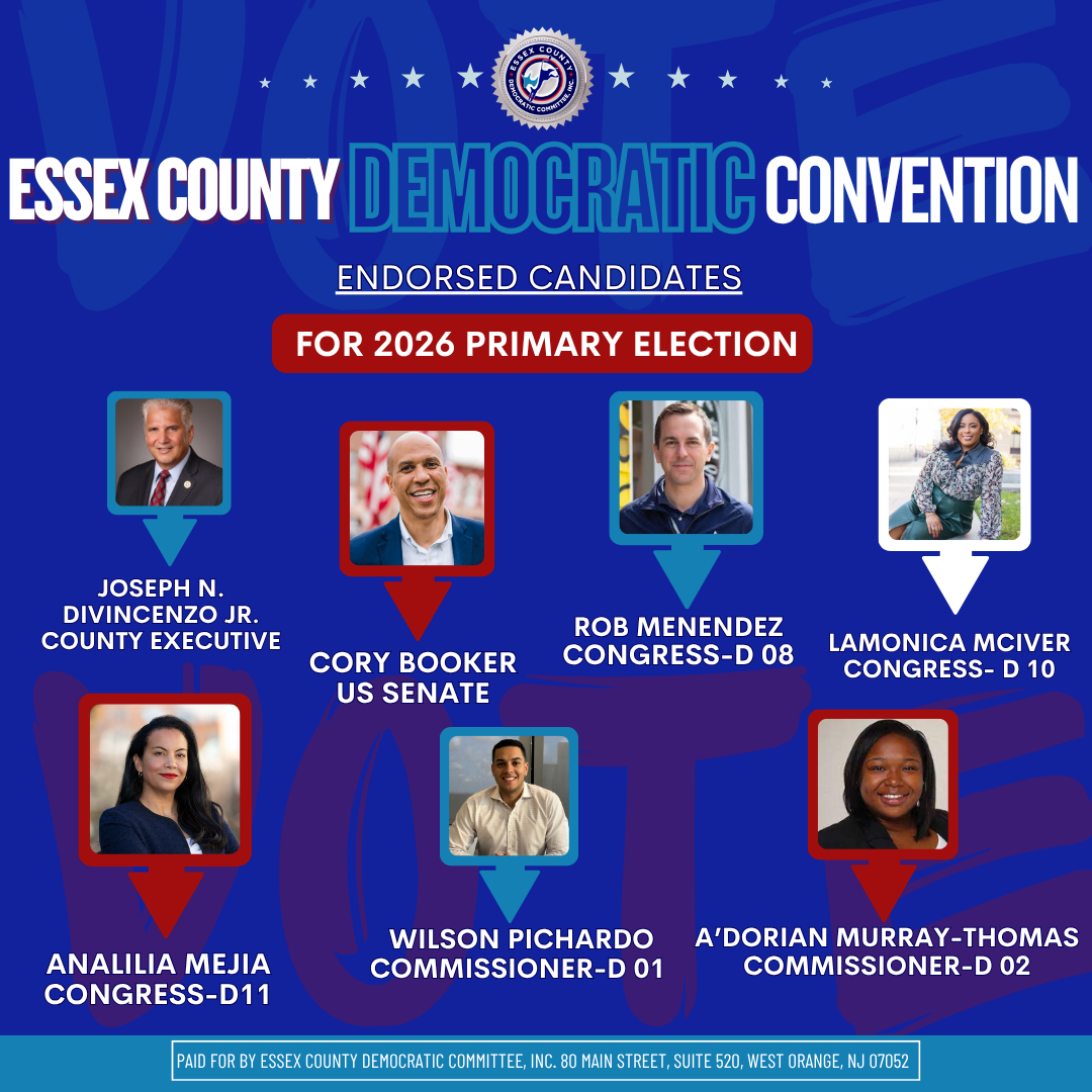 Essex County Democratic Committee, Inc. Endorsed Candidates for the ...