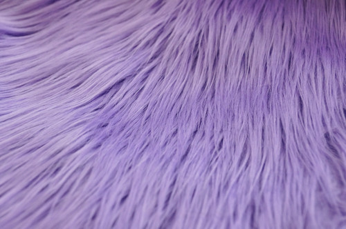 Lilac Long Pile Faux Fur Fabric Soft Faux Fur for Fashion & Upholstery ...