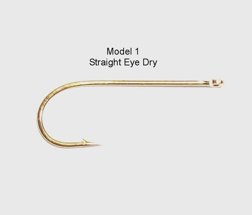 Model 01 - Dry Fly Straight Eye Hooks 100 pieces | Wholesale Fly Co