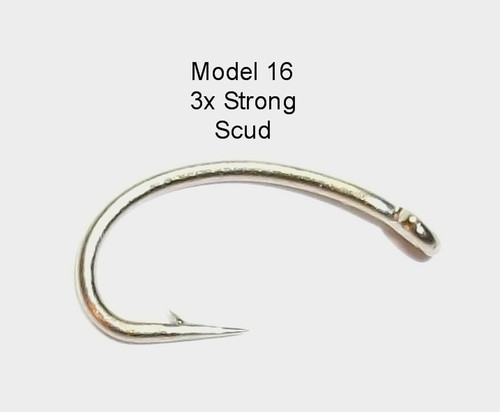 Model 16 - Heavy Scud Fly Hooks 100 pieces | Wholesale Fly Co