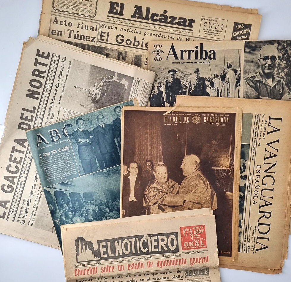 Periódicos y revistas españoles antiguos del año 1953