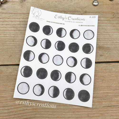 Maanfase stickers | MagicMoonShop