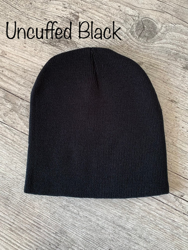 Adult Uncuffed Black Toque | Kays & Co.