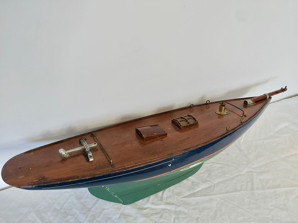 1930's Alexander long keel hull to restore -Sold | pond-yacht-antiques