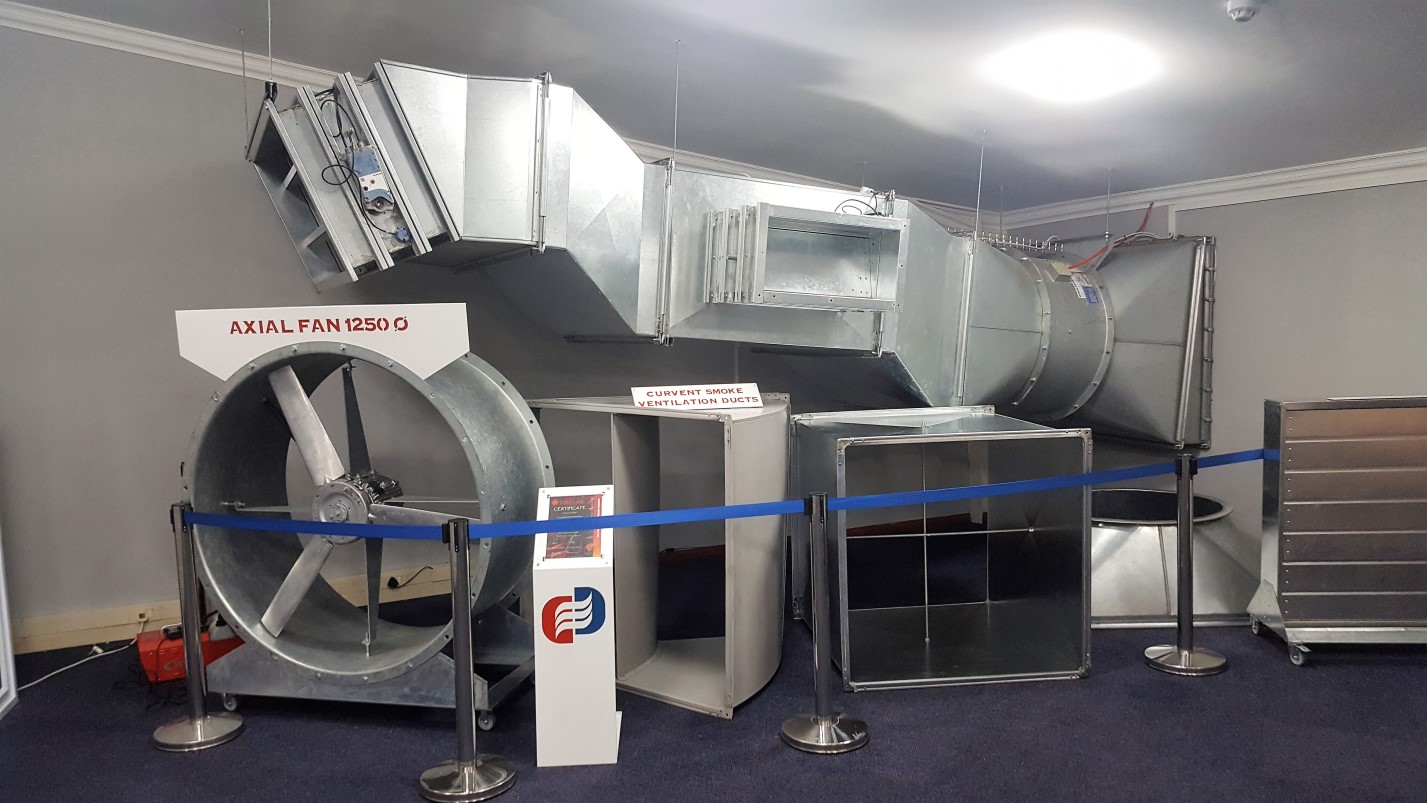 CURVENT'S SHOWROOM HAS ACTIVE SMOKE VENTILATION SYSTEMS.