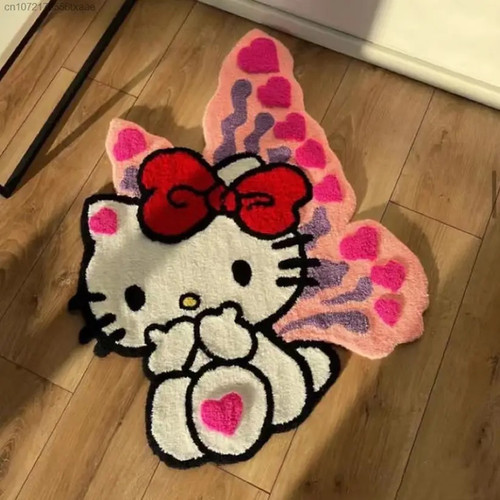 Handmade Butterfly Hello Kitty Carpet | Soft Girl Wear