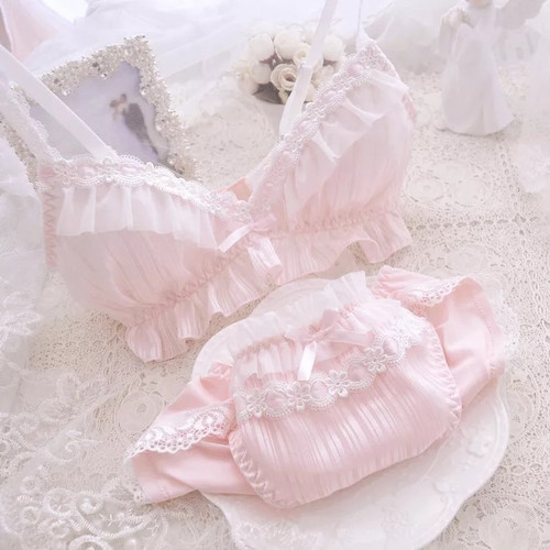 Cute Bra & Panties Lingerie Set | Soft Girl Wear