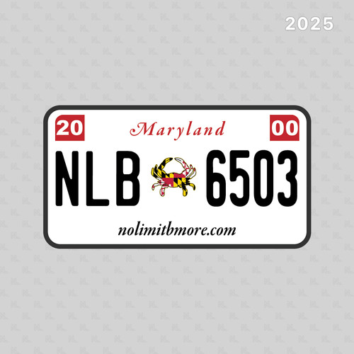 Maryland Historic Tag Sticker | No Limit BMORE