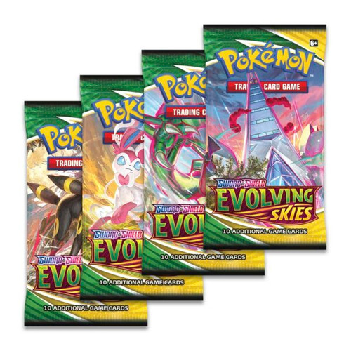 Pokemon Trading Card Game Sword & Shield Evolving Skies Booster Pack ...