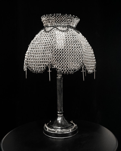 Royal Chainmail Lamp | Black Widow Metal