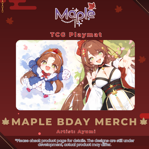 Maple Birthday Playmat | Glitch Stars