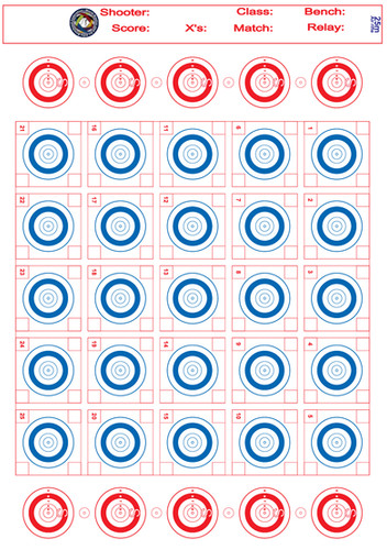 WRABF 25m printable Target | Badger Air Sport
