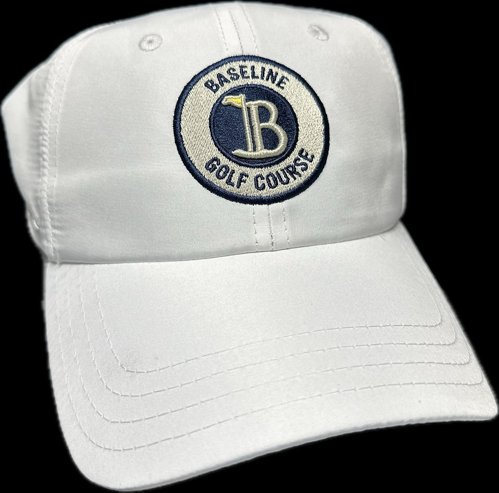Baseline Logo Hat White | Baseline Golf Course