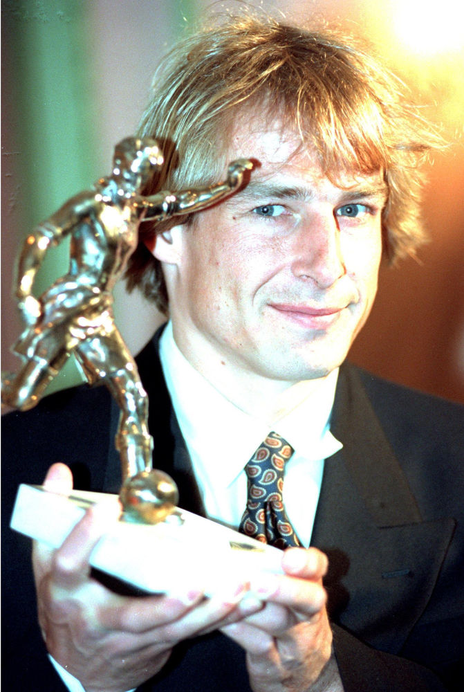 Footballer of the Year 1995: Jurgen Klinsmann, Tottenham Hotspur ...