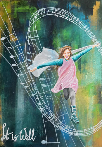 It is well print (A4) including frame | Helen Yousaf Art