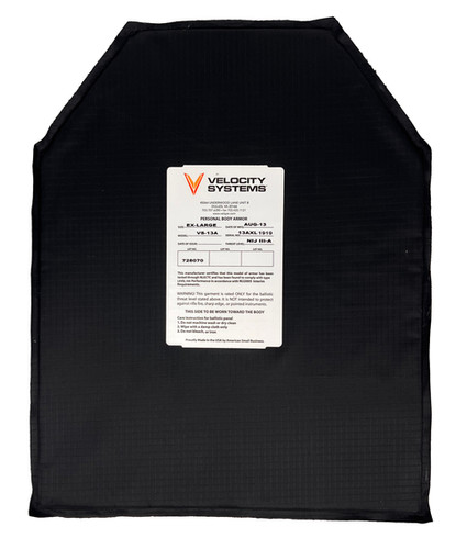 XL | Velocity Systems VS-13A IIIA SAPI Ballistic Armor Insert | Dyneema ...
