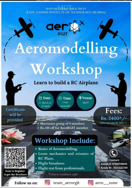 Aero modelling Workshop | Rgit Site New 2023