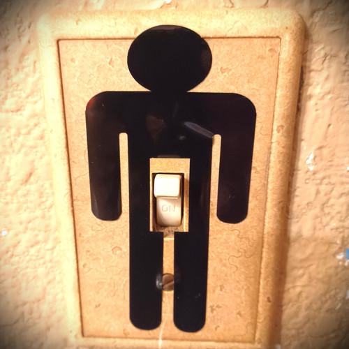 Male Light Switch Decal | KatieMacCreative