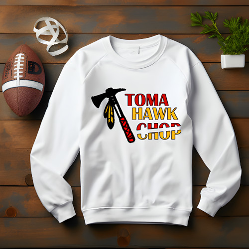Kansas City Chiefs Tomahawk Chop Iron On Decal | KatieMacCreative
