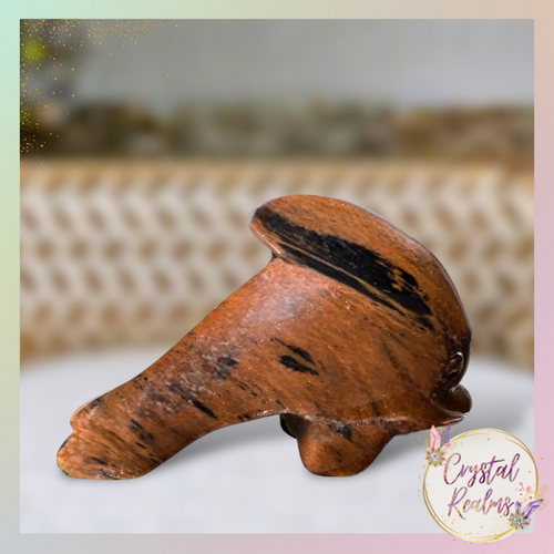 Mahogany Obsidian Dolphon Carving | Crystal Realms