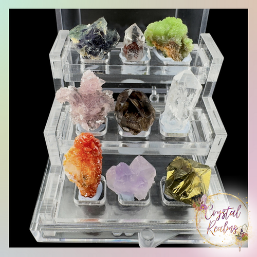 Natural Mixed Crystal Specimen Collection Box Set | Crystal Realms