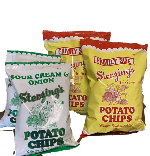 Combo Pack (2-14 oz. bags of Sterzing’s chips and 2-9 oz. bags of SC ...