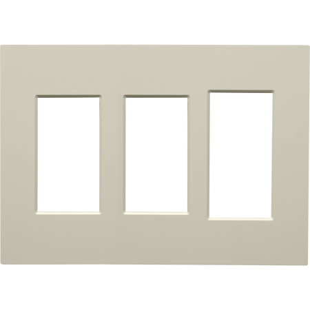 Control4® Contemporary 3 Gang Combo Faceplate- Light Almond | Denver ...