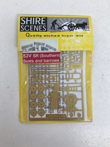 SHIRE SCENES ETCHED BRASS OO 1:76 SCALE SOUTHERN RAILWAY BENCHES KIT ...