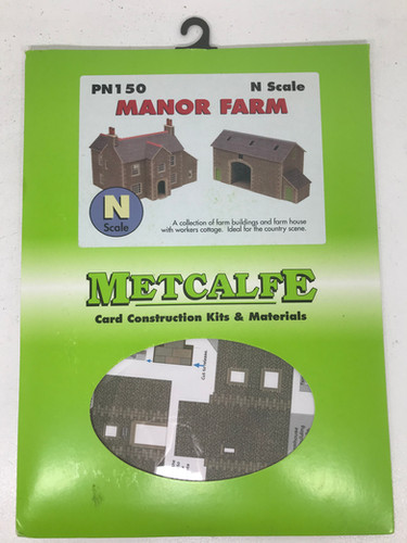 METCALFE N GAUGE PN150 MANOR FARM HOUSE BUILDINGS& BARN CARD KIT | T W ...