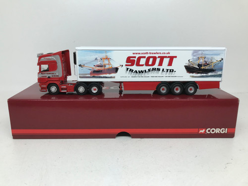 CORGI 1:76 SCALE DIECAST CC18102 SCANIA R SERIES + SCOTT TRAWLERS ...