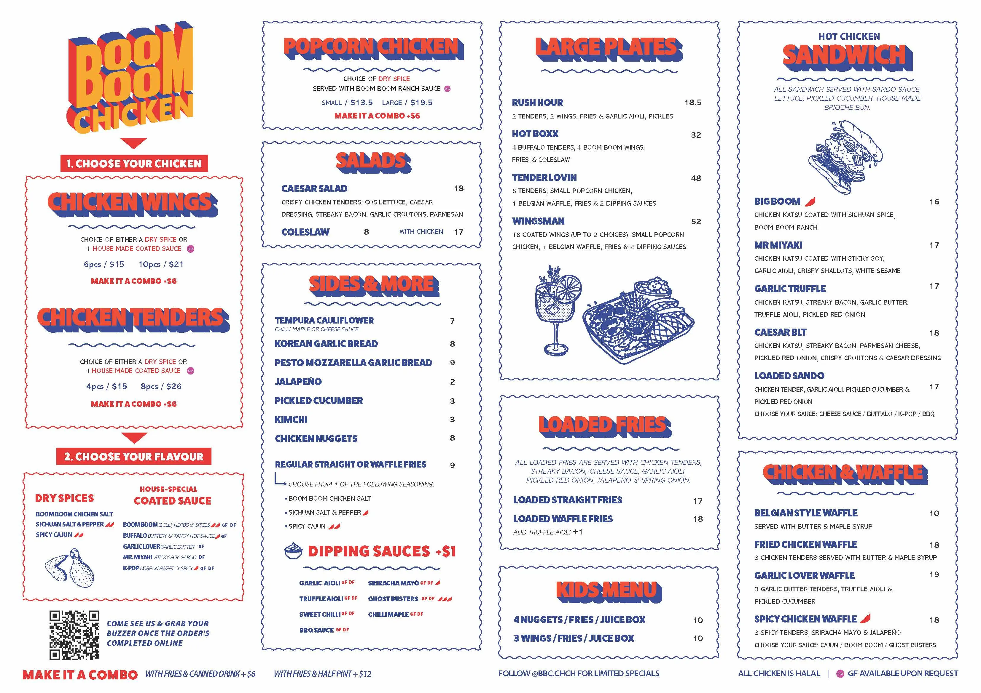 Menu | Boom Boom Chicken