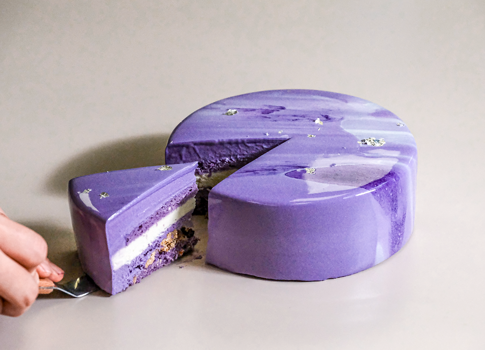 Ube Coconut Mousse Cake 8" | Blue Moon Bakehouse